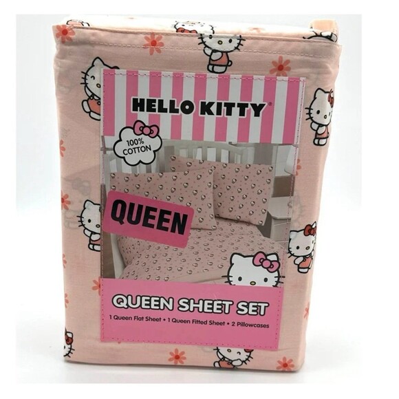 Hello Kitty | Bedding | Sanrio Hello Kitty Queen Daisy Sheet Set | Poshmark